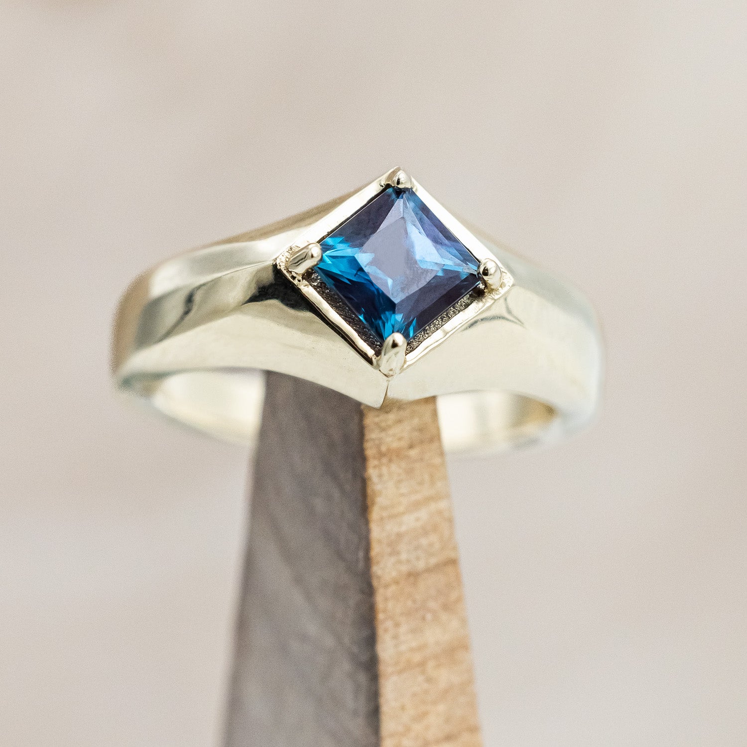"Amore" Lab-Grown Alexandrite Signet Engagement Ring | Staghead Designs