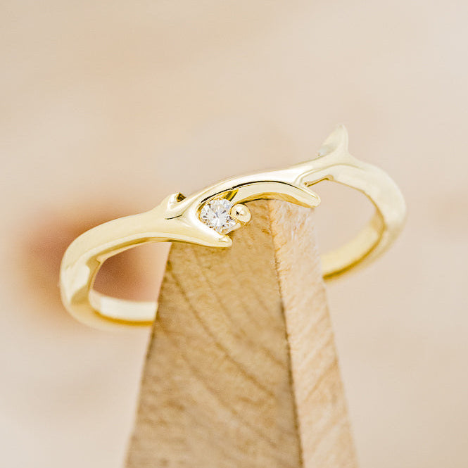 "Artemis" Antler-Style Stacker With Birthstone | Staghead Designs
