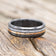 "Tanner" Diamond Dust & 14K Gold Inlay Wedding Band | Staghead Designs