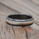 "Tanner" Diamond Dust & 14K Gold Inlay Wedding Band | Staghead Designs