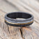 "Tanner" Diamond Dust & 14K Gold Inlay Wedding Band | Staghead Designs