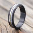 "Tanner" Diamond Dust & 14K Gold Inlay Wedding Band | Staghead Designs