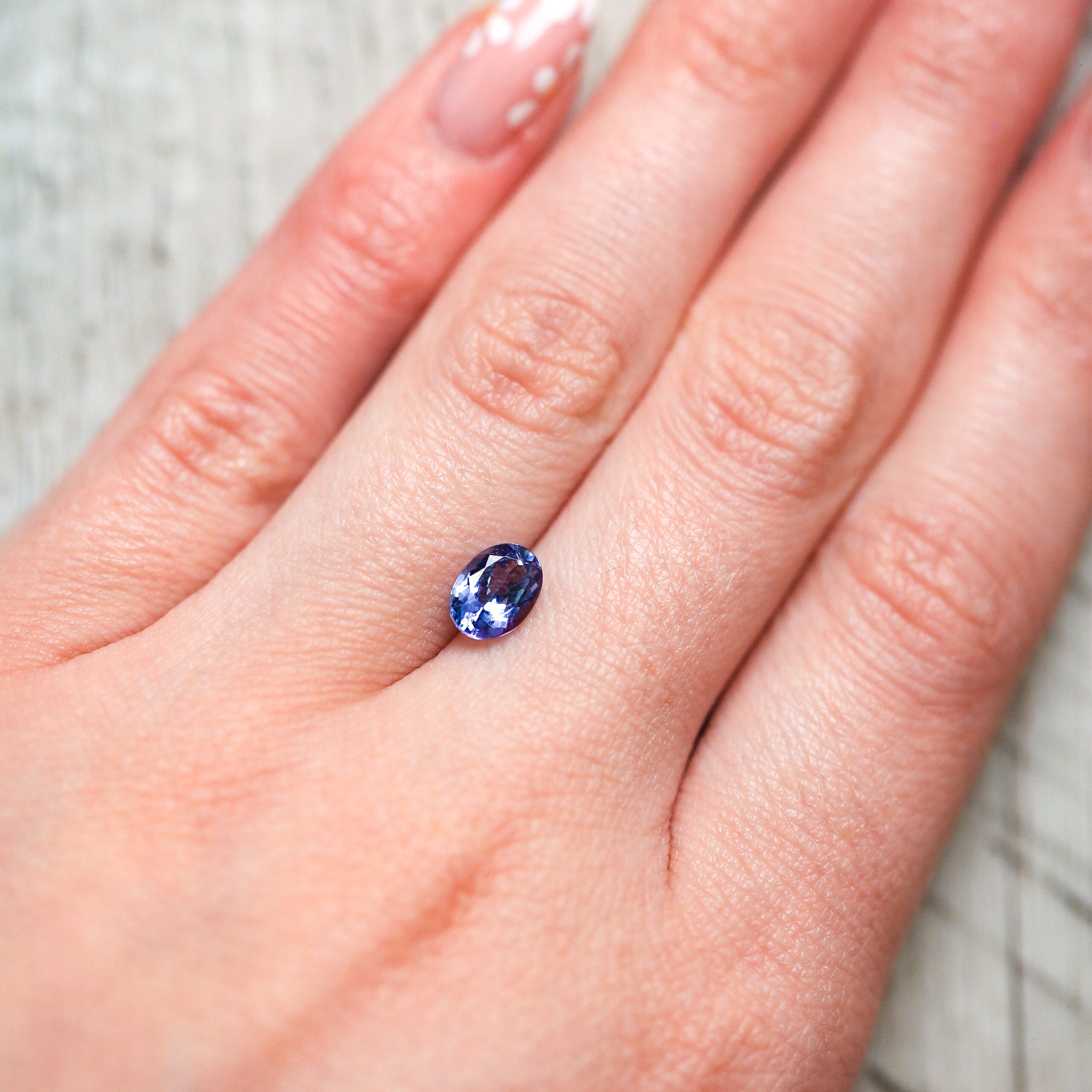 "DELPHINE - OVAL MERMAID TANZANITE