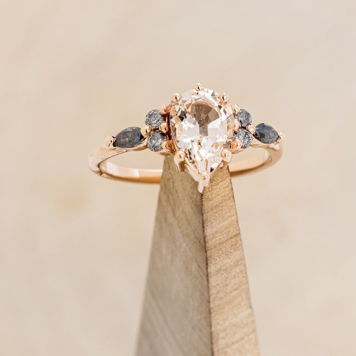 "SAGE" - ENGAGEMENT RING WITH DIAMOND ACCENTS - MOUNTING ONLY - SELECT