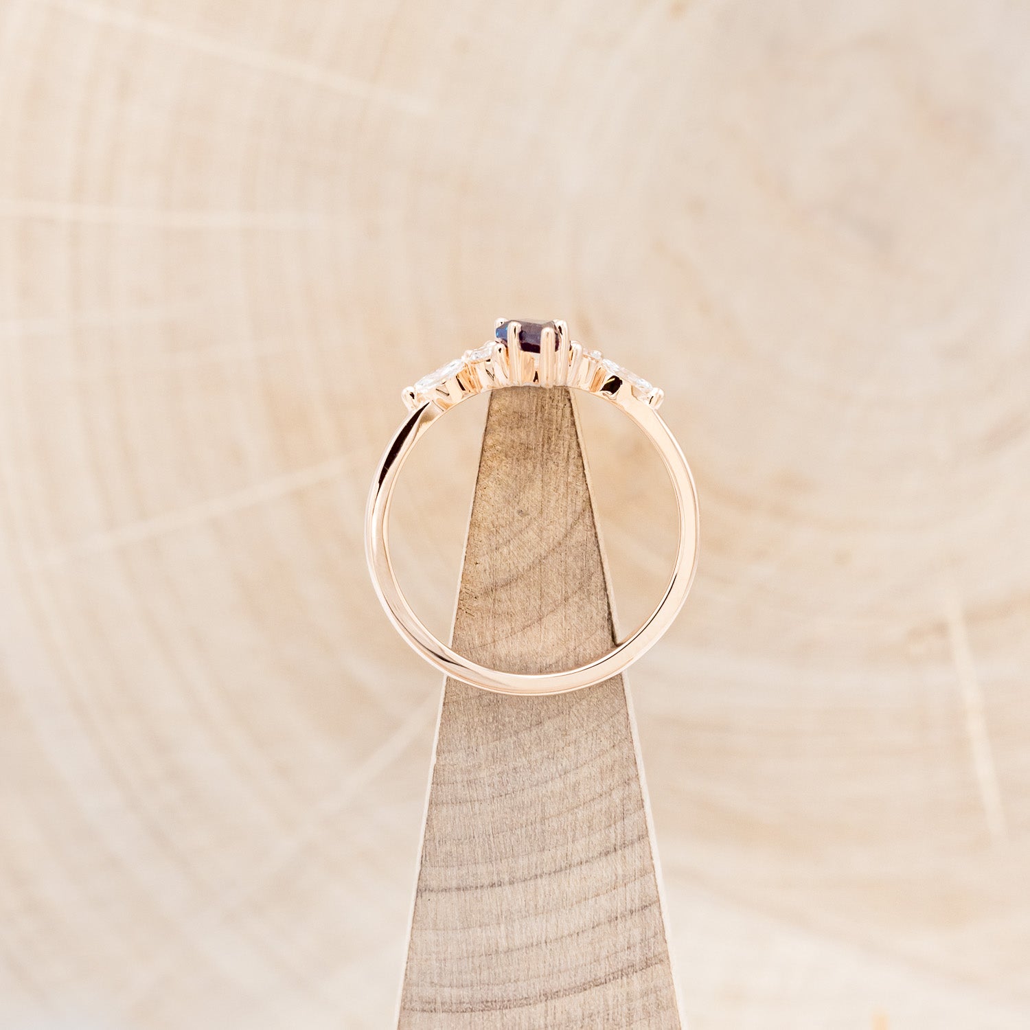 "SAGE" - ENGAGEMENT RING WITH DIAMOND ACCENTS - MOUNTING ONLY - SELECT