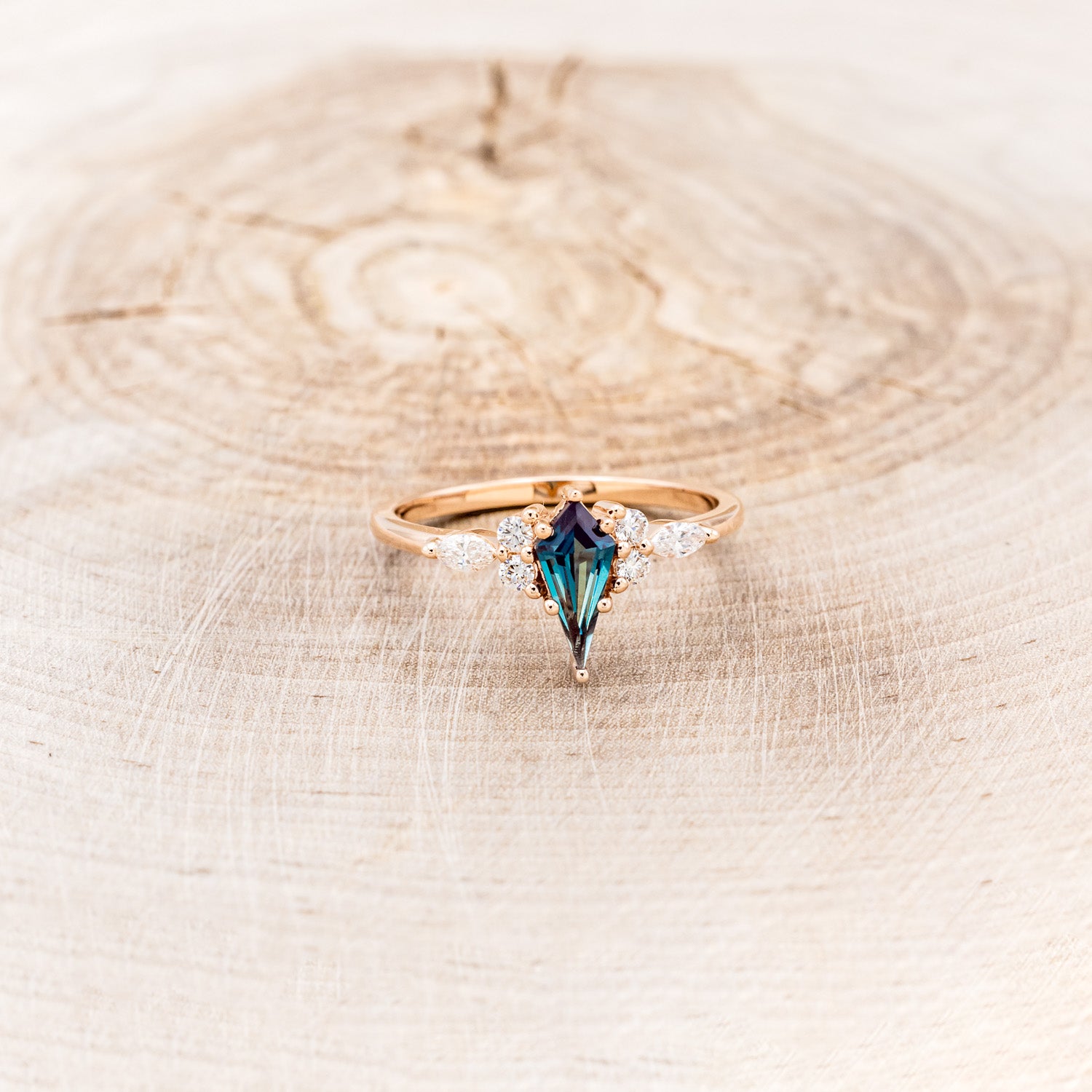 "SAGE" - ENGAGEMENT RING WITH DIAMOND ACCENTS - MOUNTING ONLY - SELECT