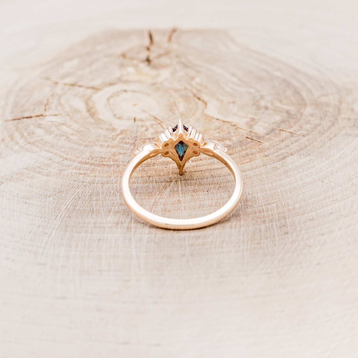 "SAGE" - ENGAGEMENT RING WITH DIAMOND ACCENTS - MOUNTING ONLY - SELECT