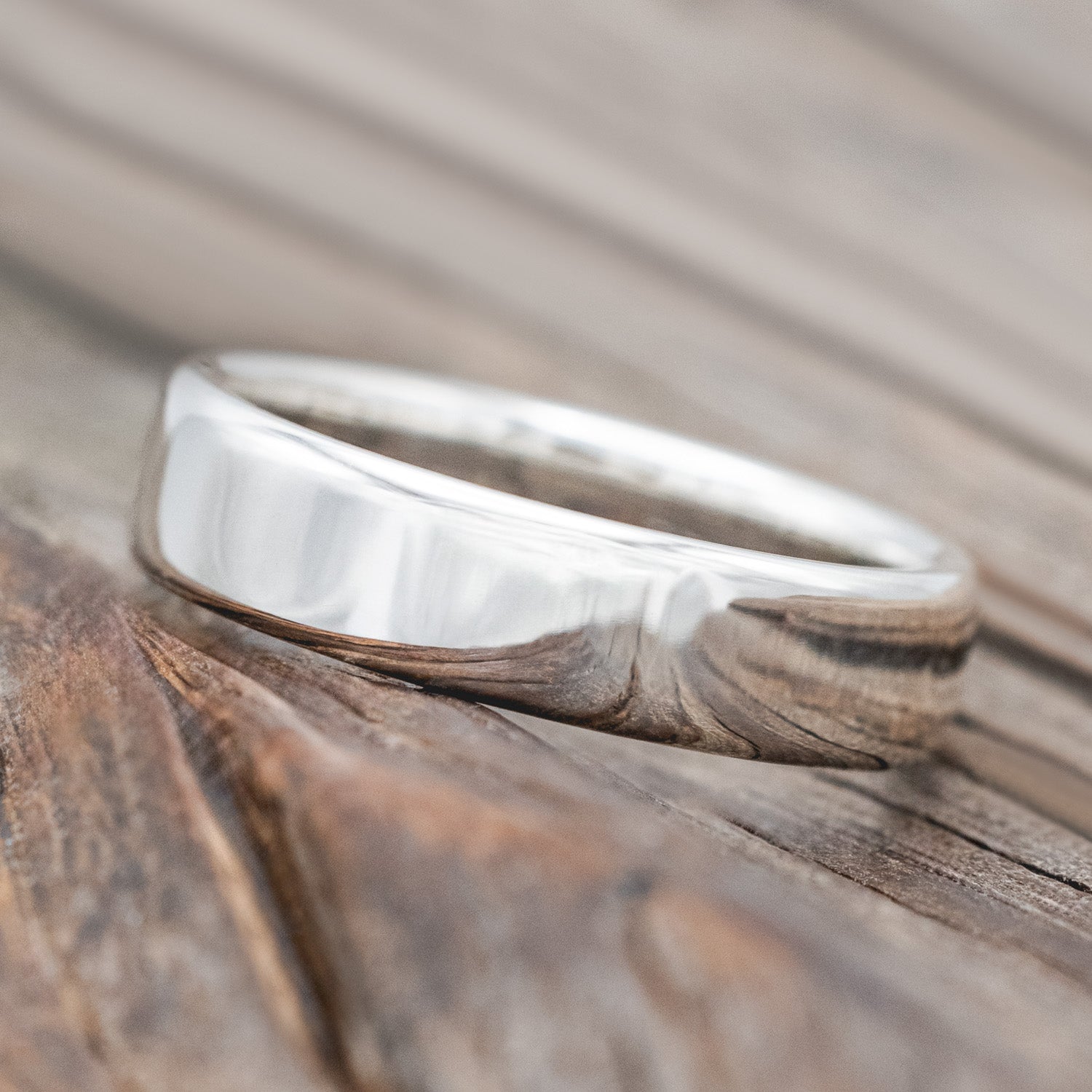 Hand-Turned Solid Metal Wedding Band | Staghead Designs