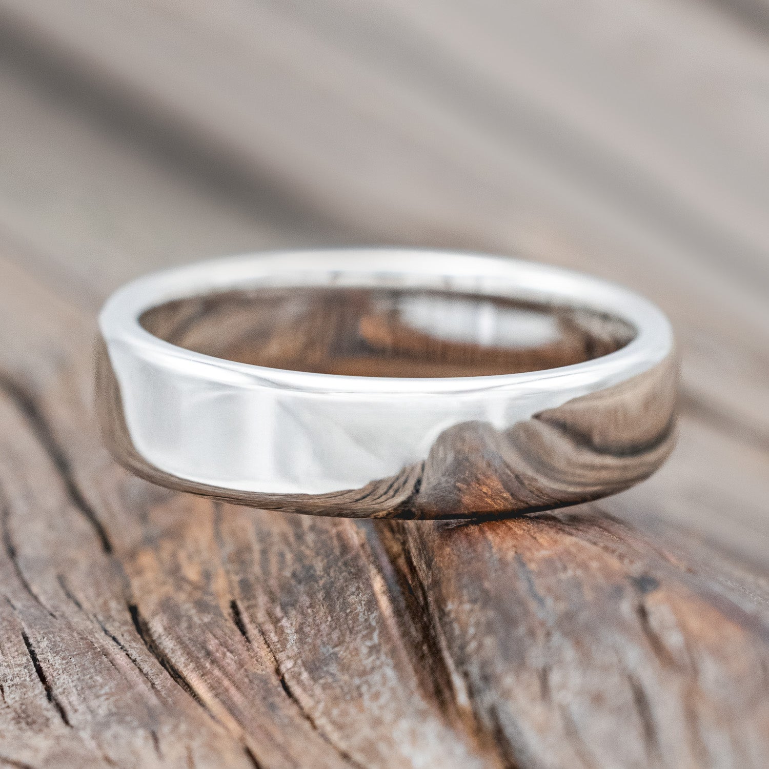 Hand-Turned Solid Metal Wedding Band | Staghead Designs