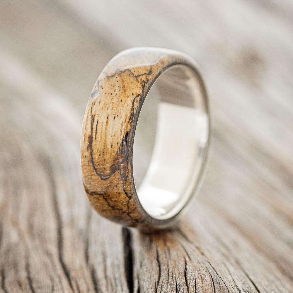 "Haven" Matching Spalted Maple Wedding Bands | Staghead Designs