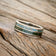 "Raptor" Moldavite & Moss Mix With Patina Copper Wedding Band