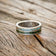 "Raptor" Moldavite & Moss Mix With Patina Copper Wedding Band