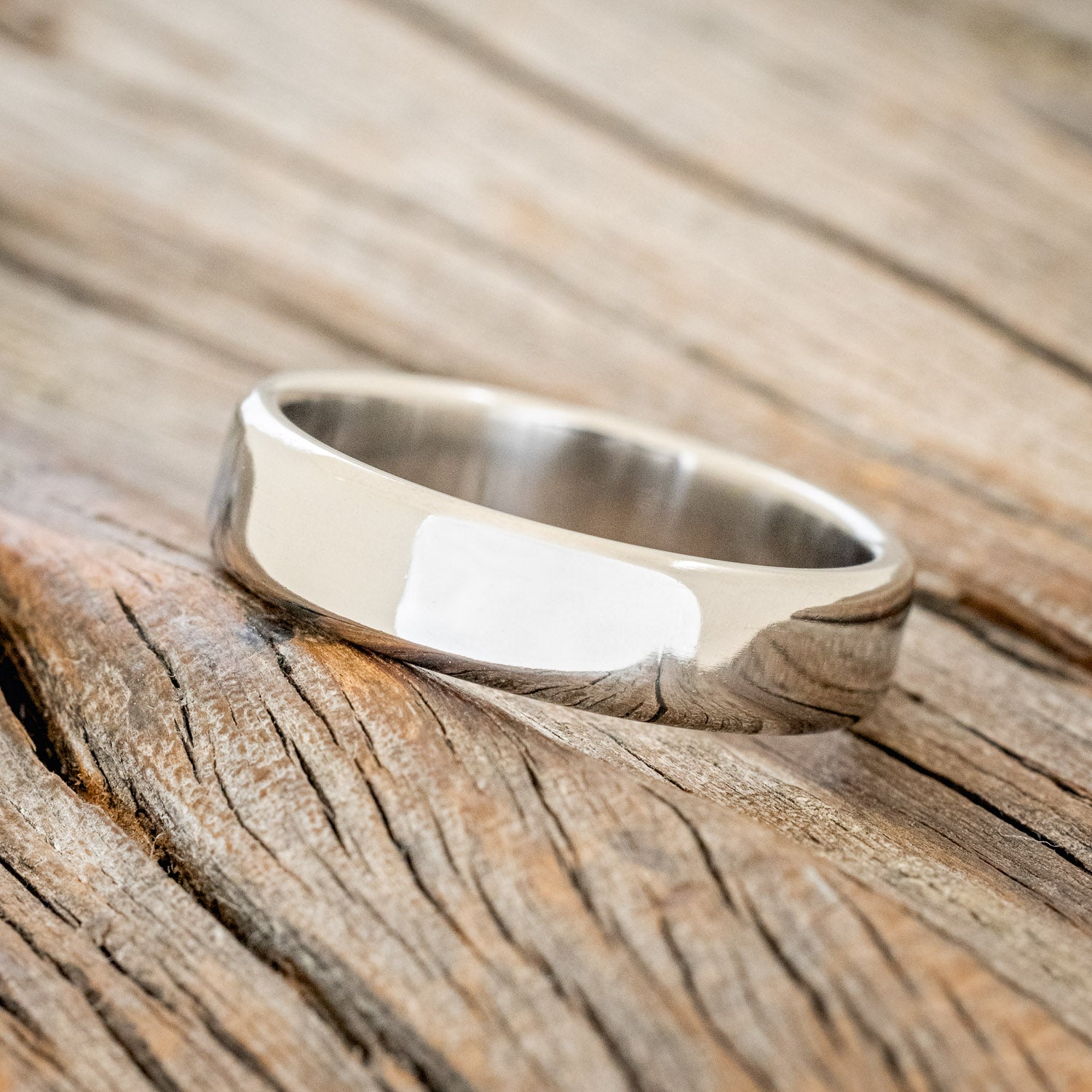 Hand-Turned Solid Metal Wedding Band | Staghead Designs