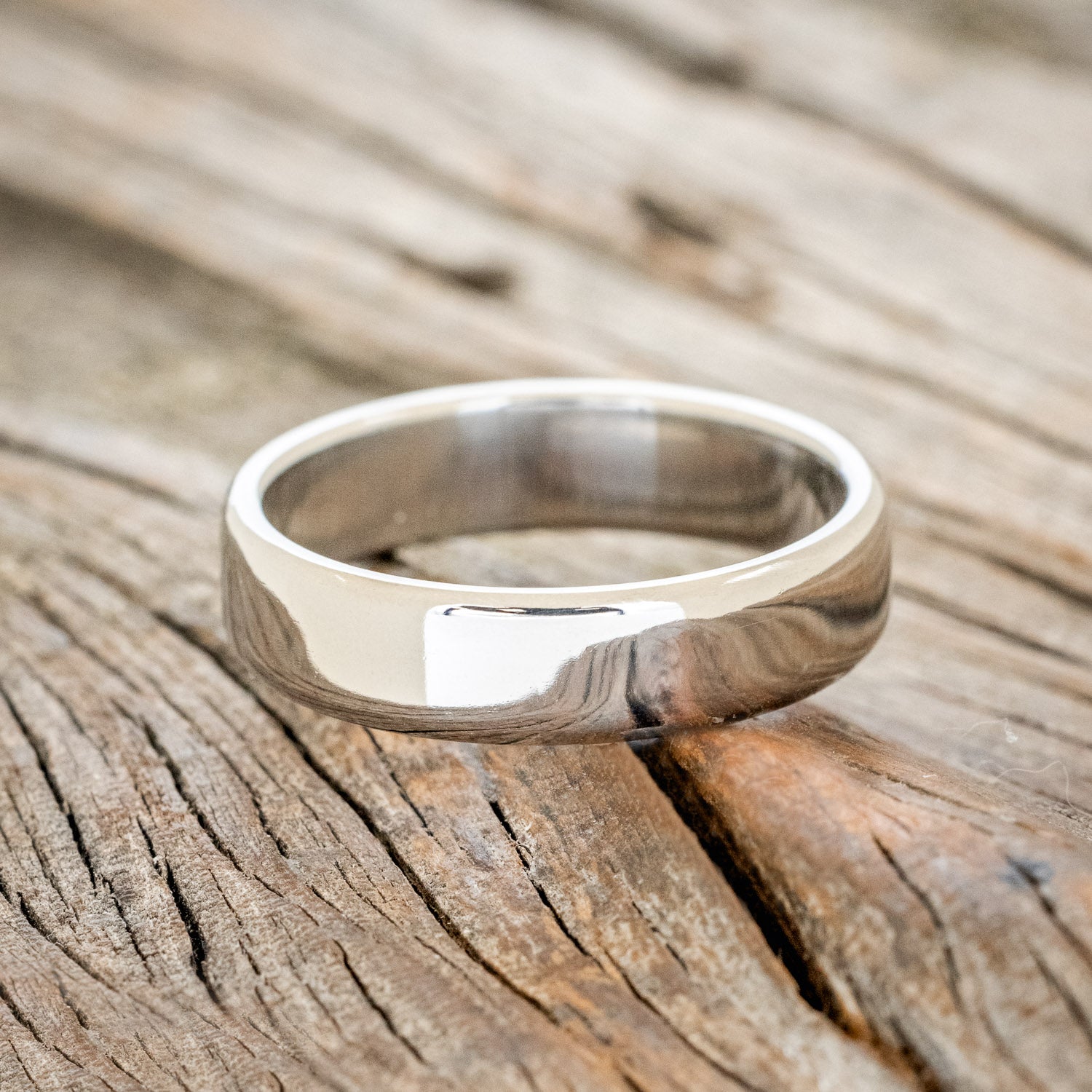 Hand-Turned Solid Metal Wedding Band | Staghead Designs