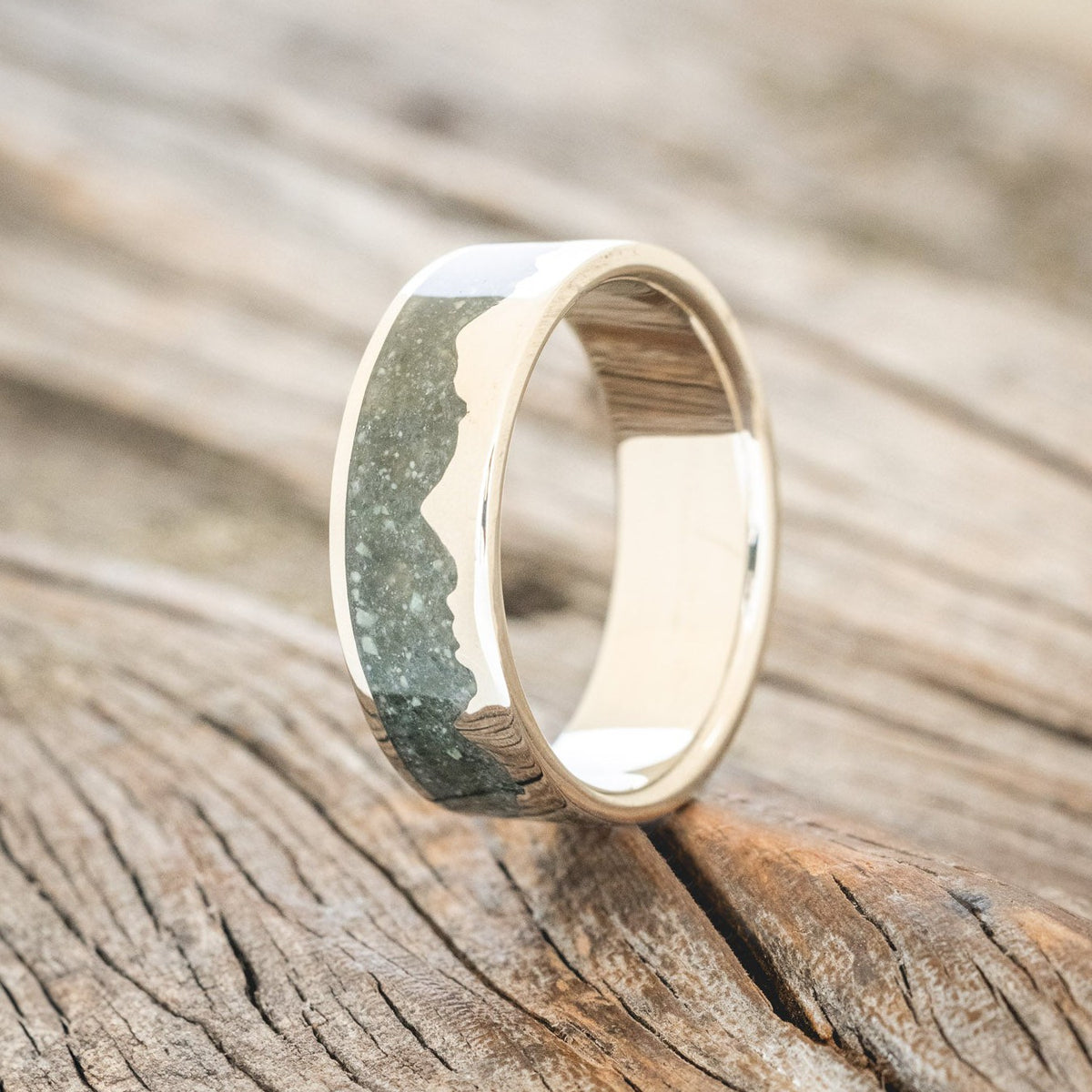 "Helios" Mountain Range Wedding Band | Staghead Designs