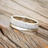 "Tanner" Guitar String & Antler Wedding Band | Staghead Designs
