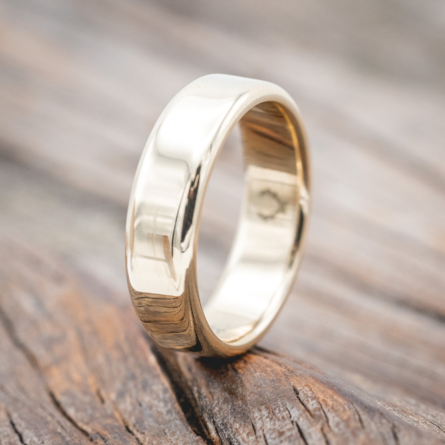 Hand-Turned Solid Metal Wedding Band | Staghead Designs