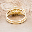 "Rosemary" - Floral-Style Engagement Ring With Round Cut Moissanite