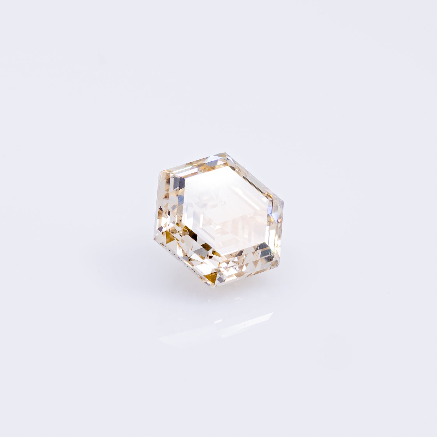 "CUVÉE" - Hexagon Step Cut Champagne Diamond for Engagement Ring
