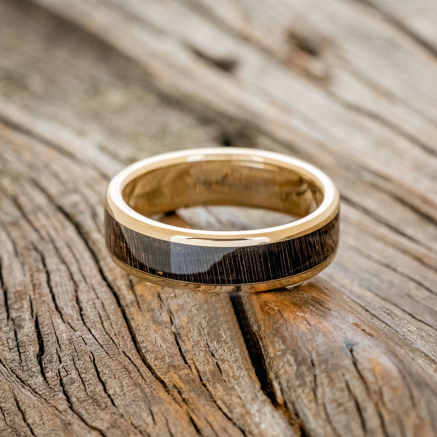 "RAINIER" - DARK MAPLE WEDDING RING